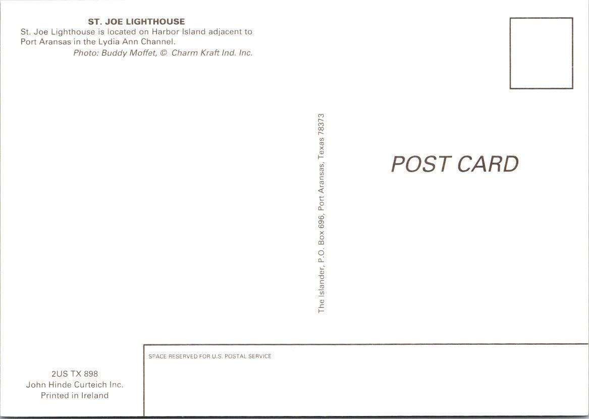 TX, Texas ST JOE LIGHTHOUSE Harbor Island~Lydia Ann Channel AERIAL 4X6 ...