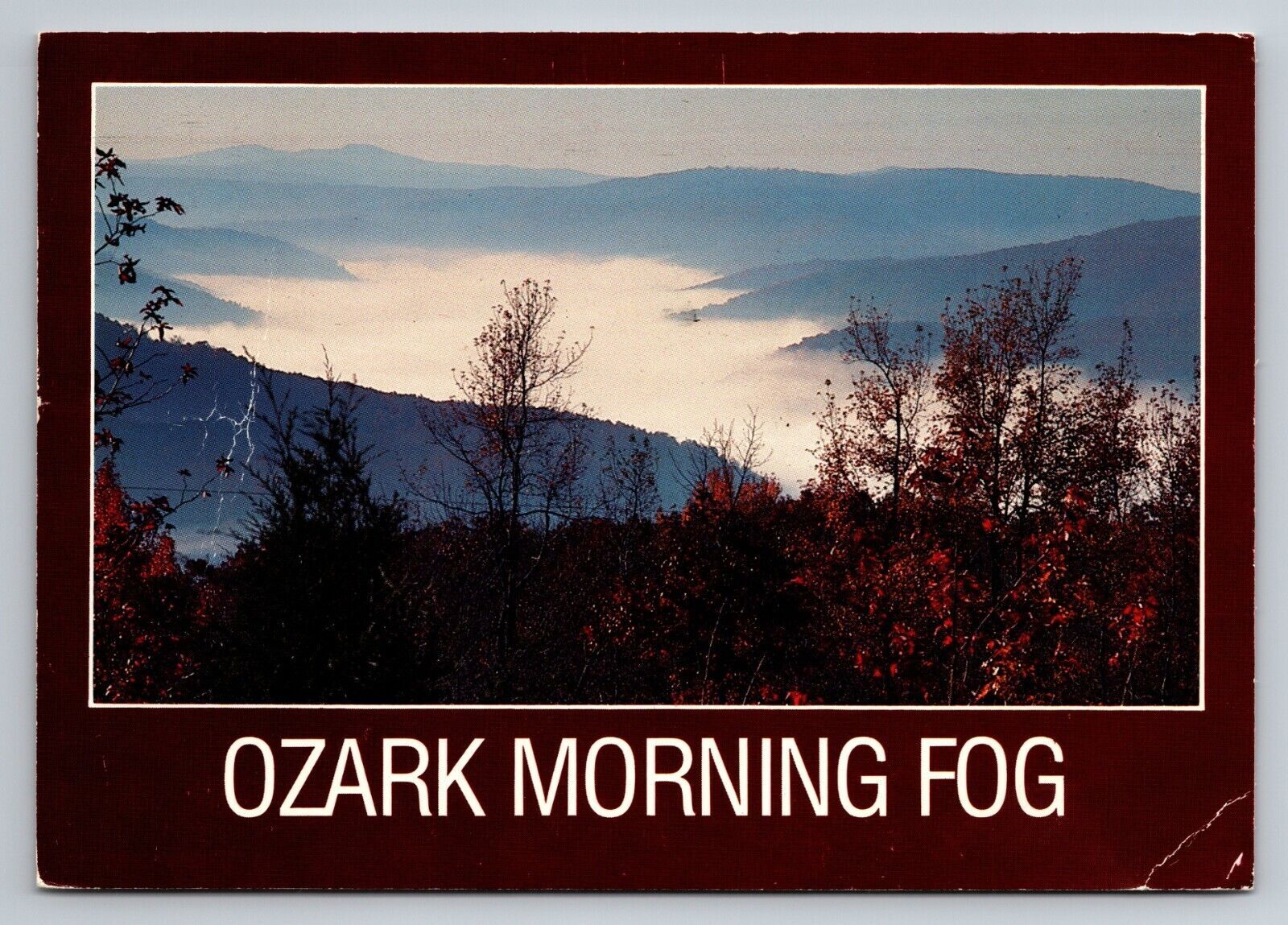 Ozark Mountain Country Morning Fog Posted 1993 Springfield Missouri ...
