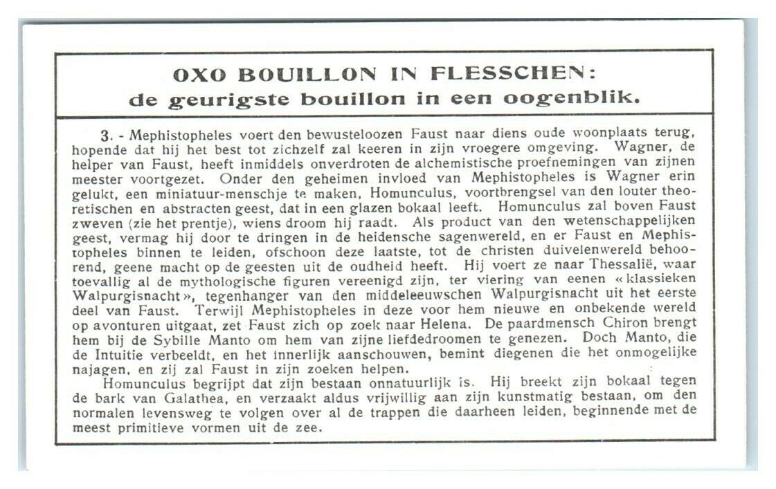 1932 Homunculus, Faust II, Liebig Belgian Trade Card *VT32B | Ephemera ...