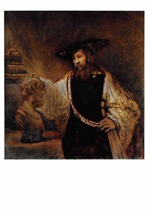 Aristotle Contemplating the Bust of Homer | Topics - Other, Postcard ...