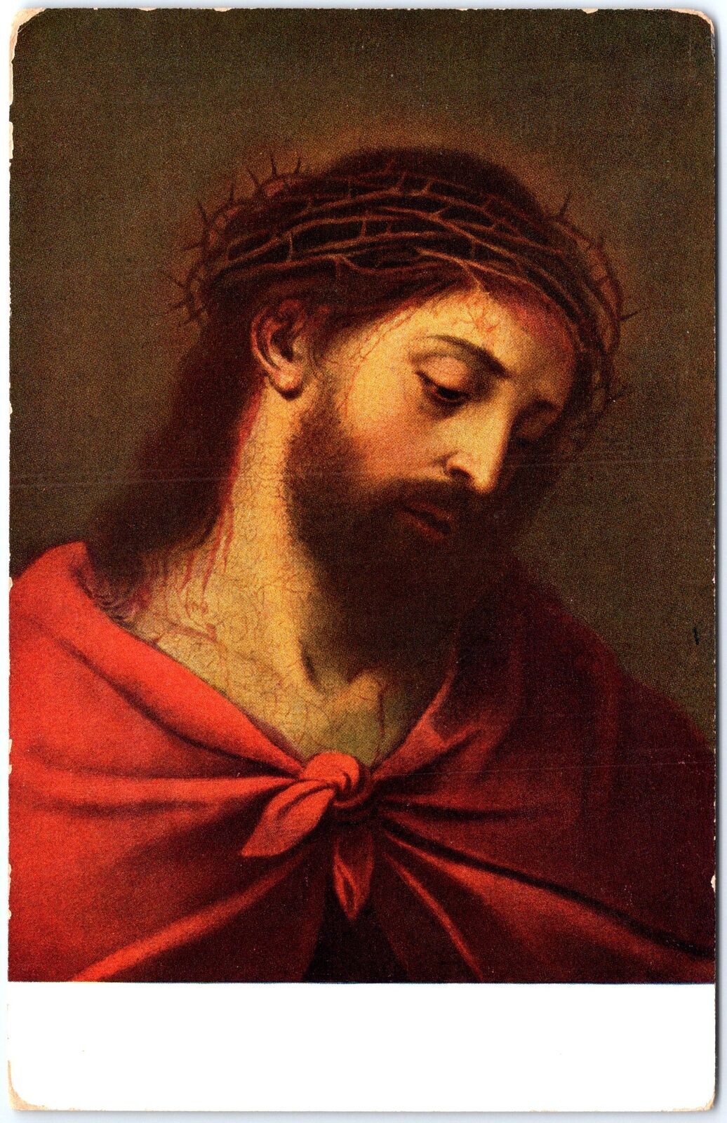 Vintage Postcard Portrait ART of Jesus Christ at Leipzig Germany Museum ...
