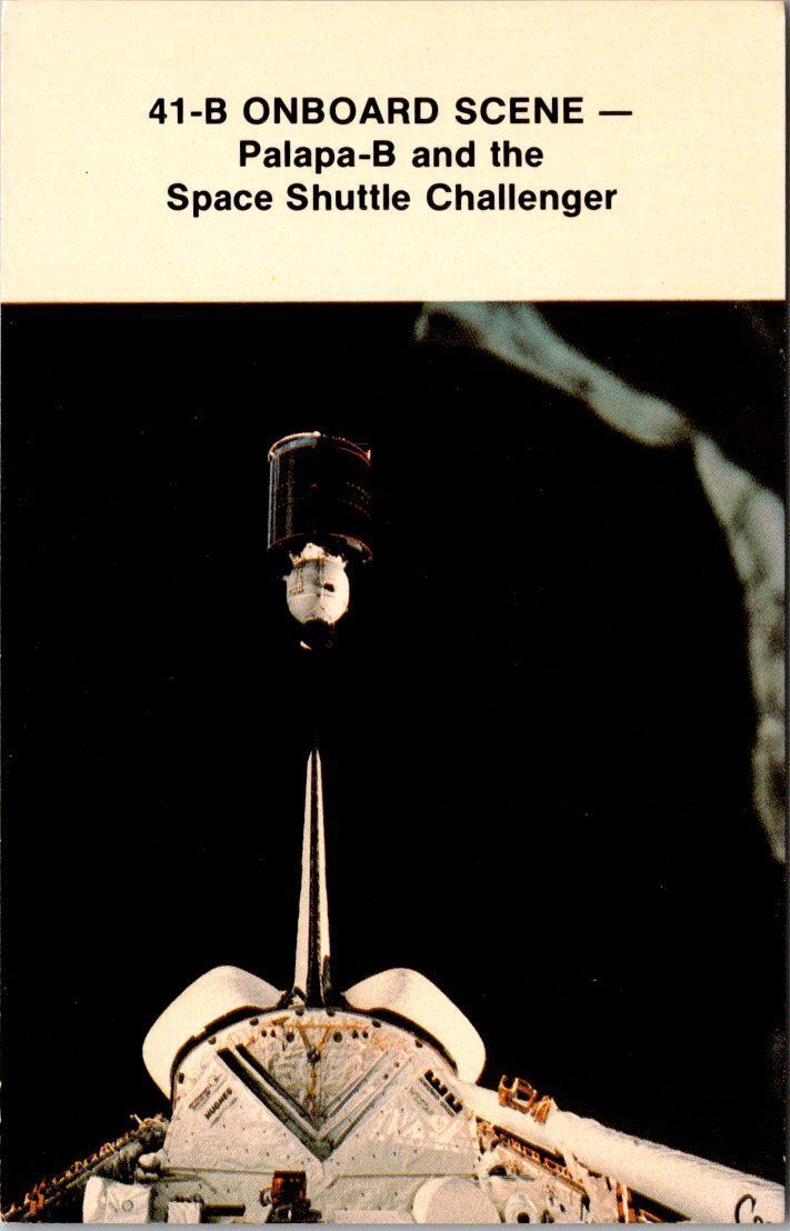NASA Johnson Space Center Space Shuttle Challenger Onboard Scene Palapa ...