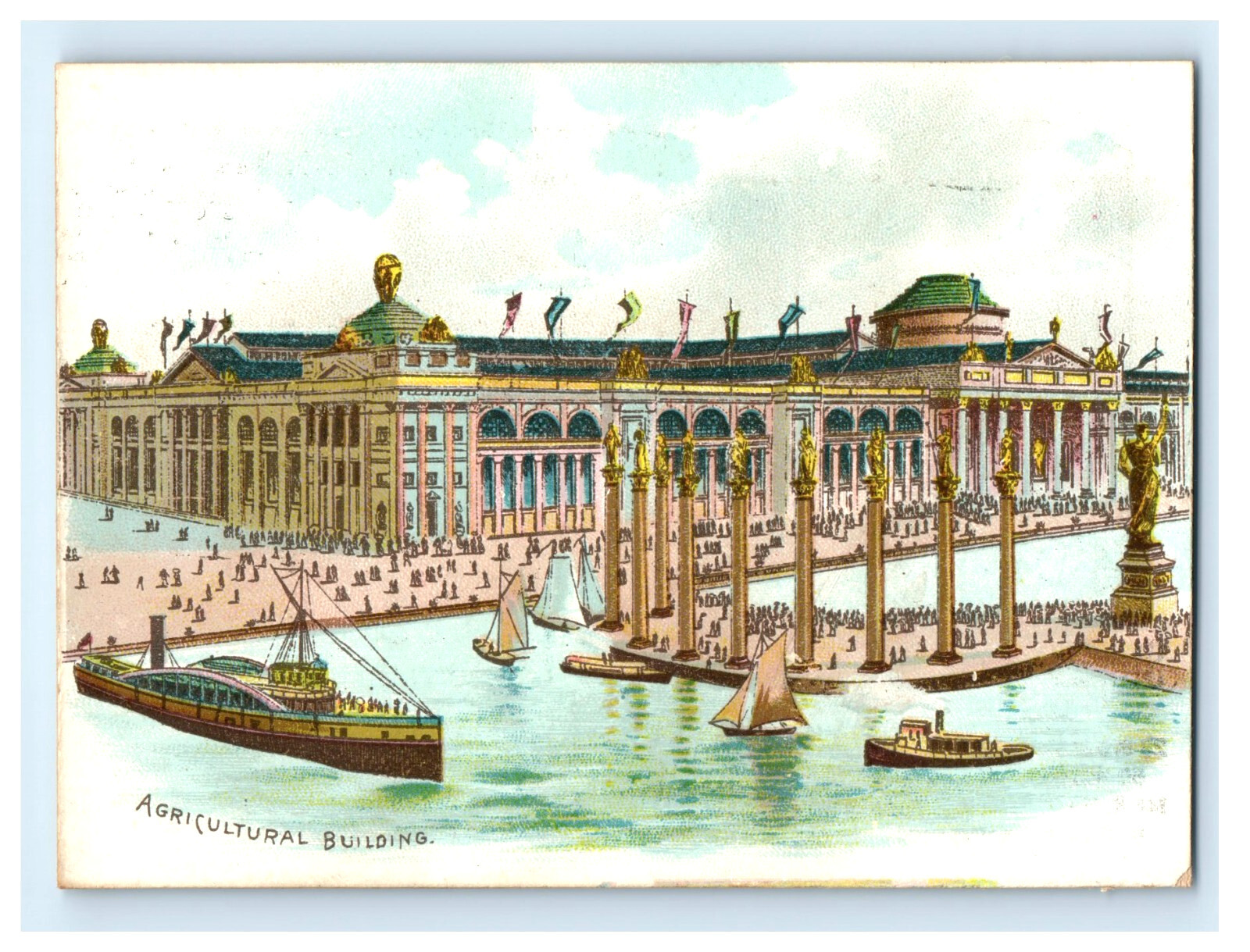 1893 Bensdorp's Royal Dutch Cocoa Columbian Expo Victorian Trade Card ...