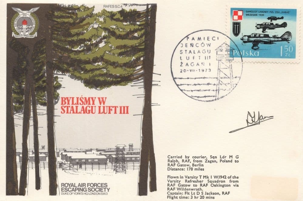 Stalag Luft III German WW2 POW Camp CAPTAIN RAF Hand Signed FDC ...