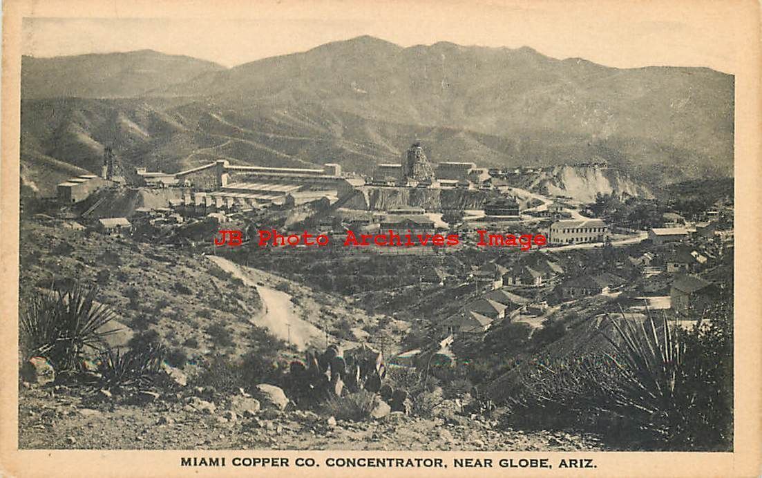 AZ, Globe, Arizona, Miami Copper Co Concentrator, Mining, Mine ...