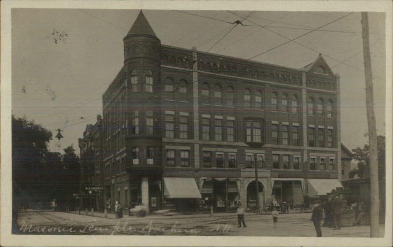 Nashua NH Masonic Temple c1905 Real Photo Postcard | United States ...