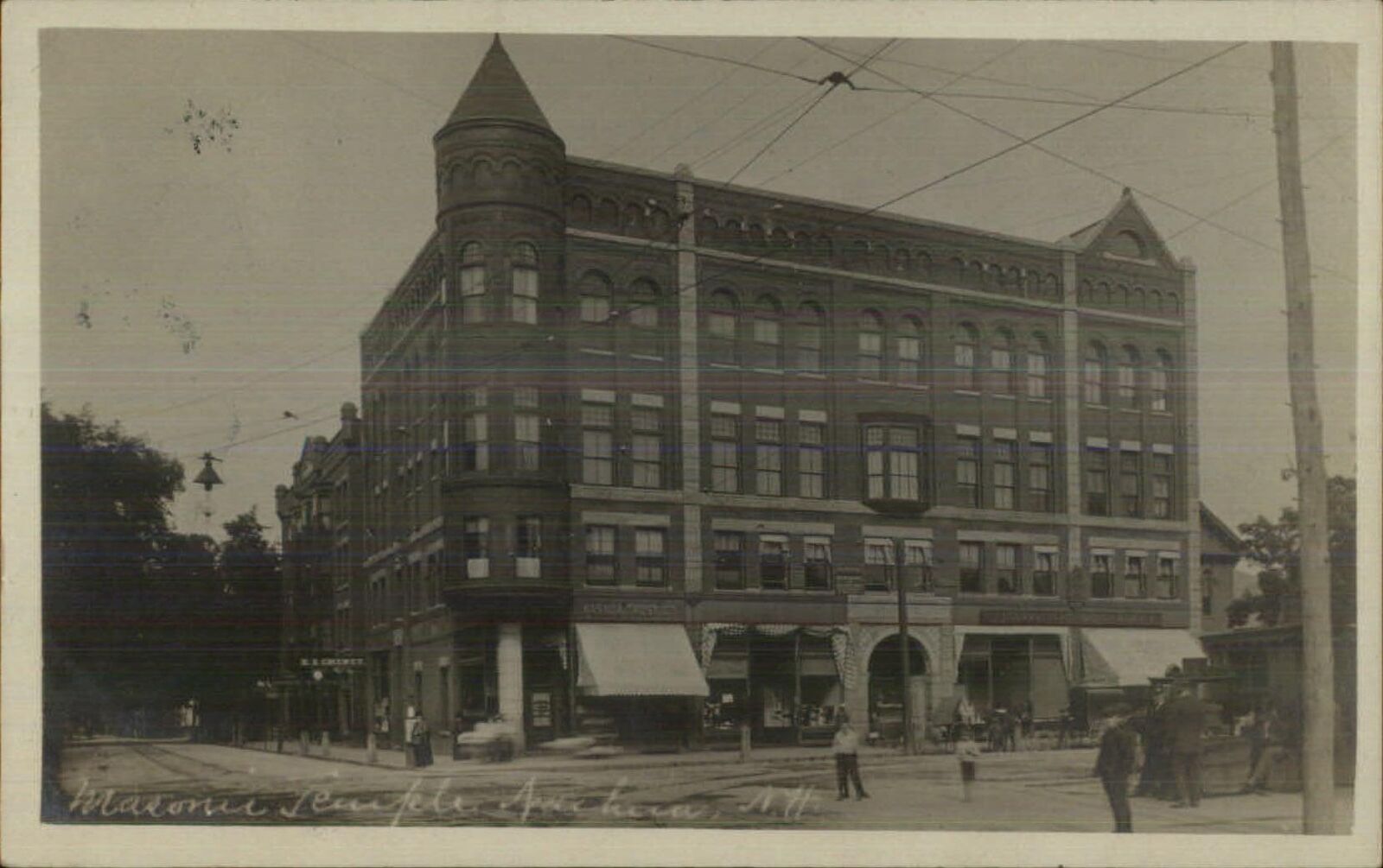 Nashua NH Masonic Temple c1905 Real Photo Postcard | United States ...