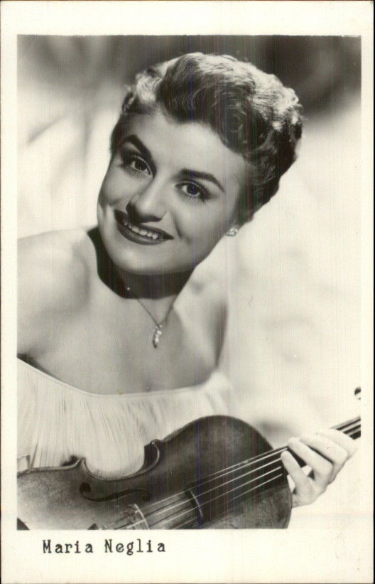 Violinist Comic - Maria Neglia Real Photo Postcard | Other / Unsorted ...