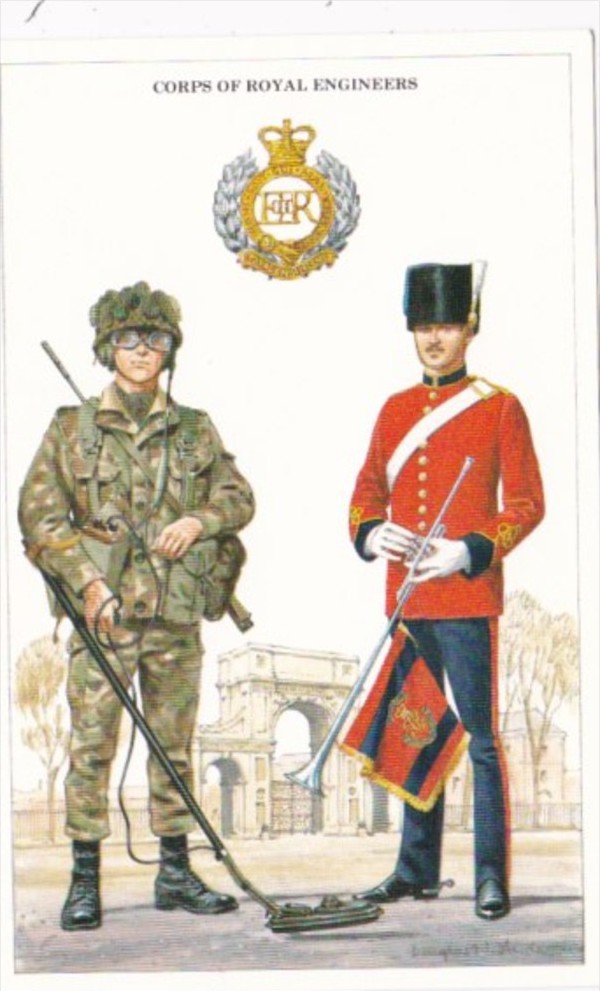 British Military Uniforms Corps Of Royal Engineers Sapper & Bandsman ...