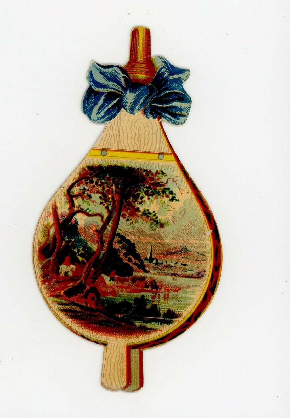 1880s-90s Die-Cut Bellows Chicago & Erie Stove Co. Lake Town Scene P207 ...