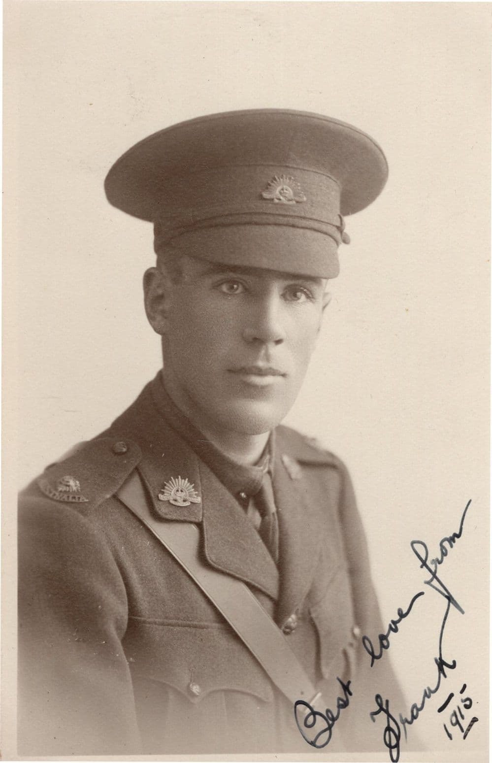 Manchester WW1 Soldier Hand Signed 1915 War Portrait Postcard | Topics ...