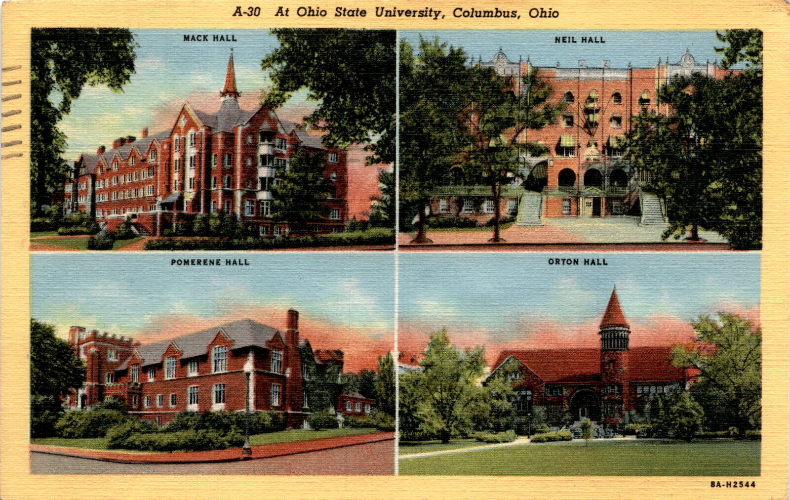 Ohio State University, Columbus, Mack Hall, Neil Hall, Pomerene Hall ...