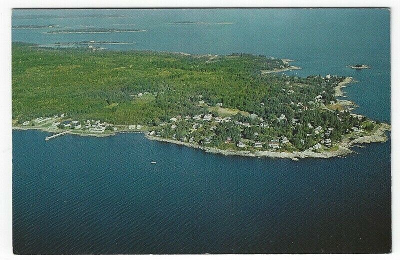 Vintage Postcard Birds-eye View of Ocean Point, Maine | United States ...