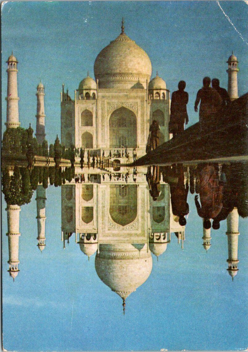 Vintage Continental Size Postcard TAJ Mahal Complex in Agra India ...
