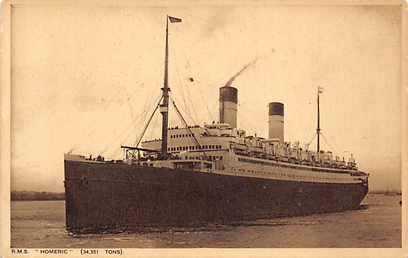 SS Homeric White Star Line Unused | Topics - Other, Postcard / HipPostcard