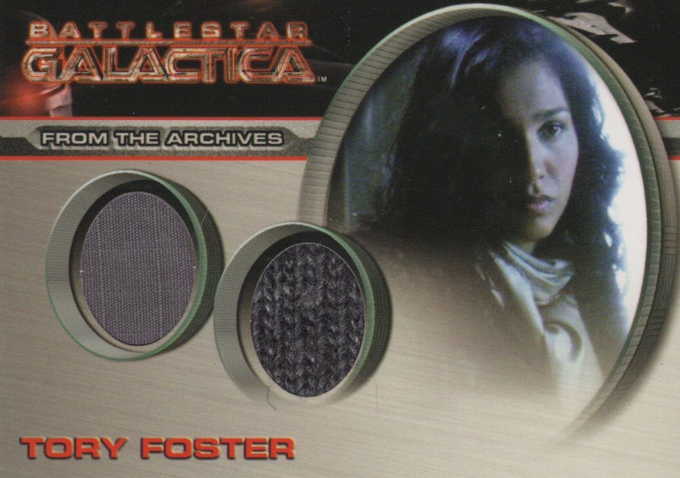 Tory Foster Real 2x Costume Piece Relic Battlestar Galactica Card | Topics - Other, Postcard ...