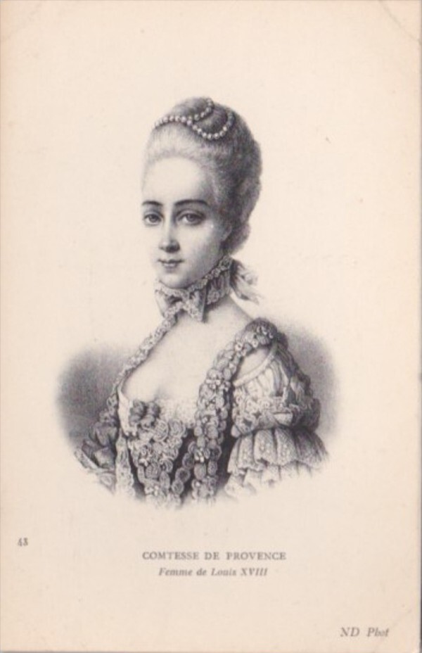 Comtesse De Provence Femme de Louis XVIII | Topics - Royal Families ...
