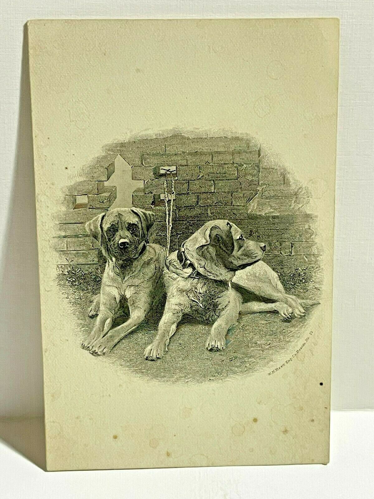 Rare 1883 French Manhattan Hotel Buffet Menu w/ Dogs Lab Mastiff New ...