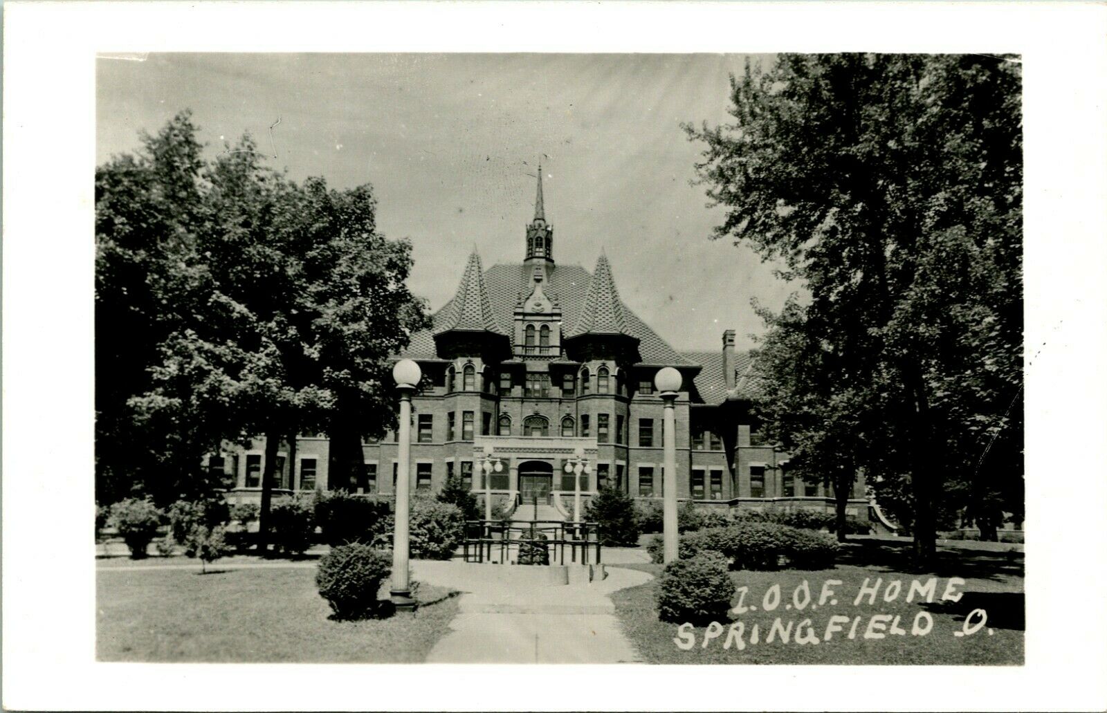 Vtg Postcard 1940s RPPC IOOF Home Springfield, Ohio Odd Fellows ...