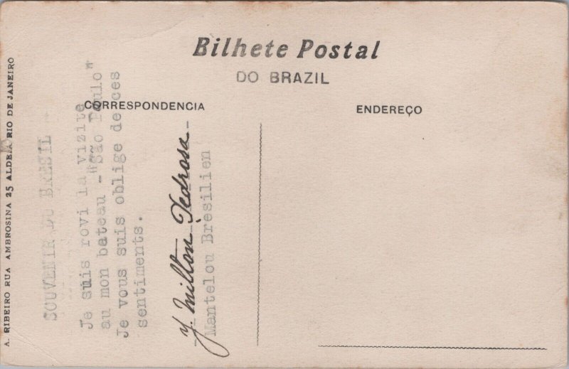 Brazil Rio De Janeiro Avenida Beira Mar Gloria Vintage Postcard C103 ...