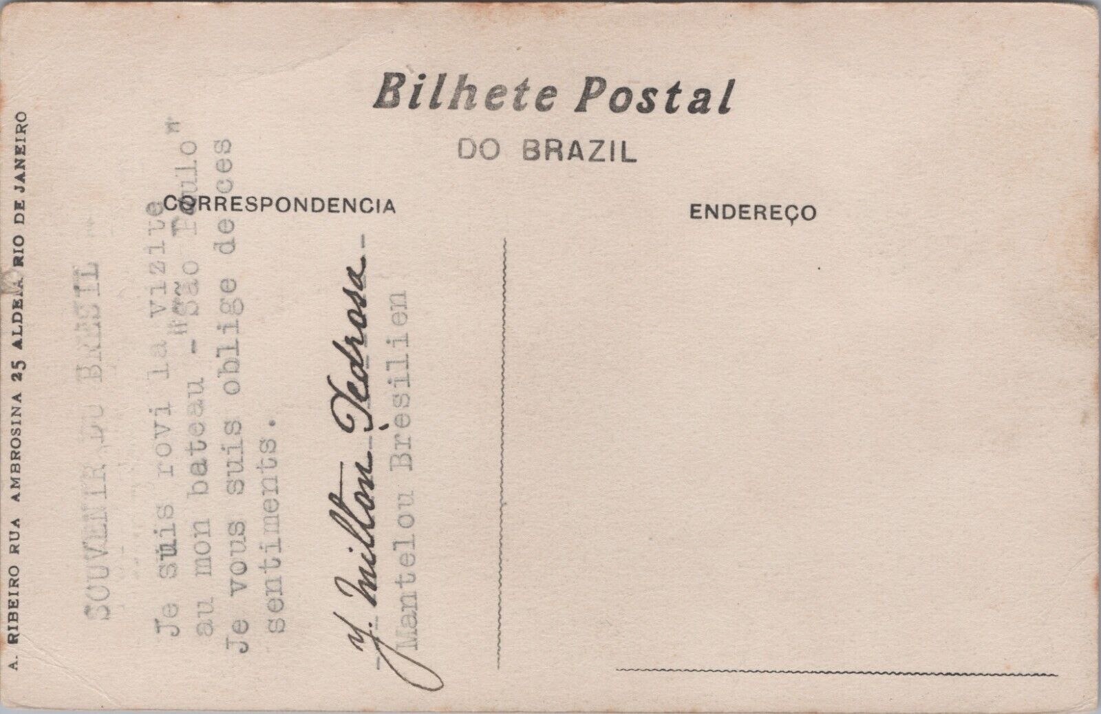 Brazil Rio De Janeiro Avenida Beira Mar Gloria Vintage Postcard C103 ...