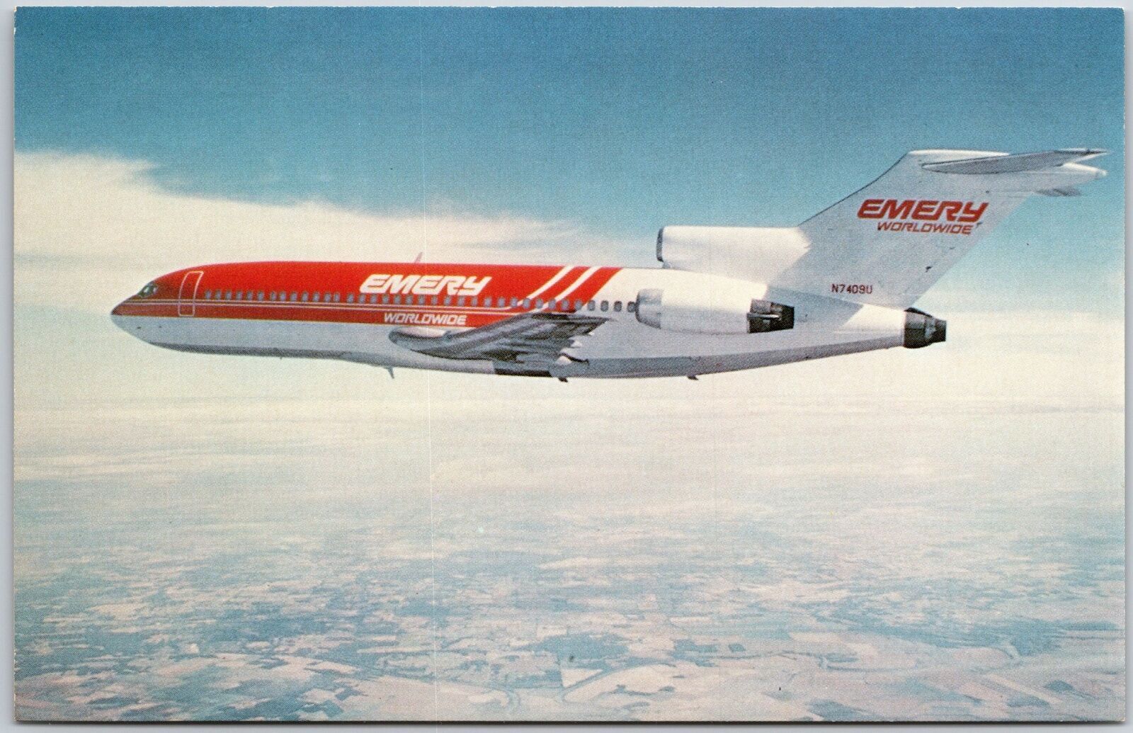Airplane Emery Worldwide Boeing 727-22C Jet Freighter N7409U Airline ...