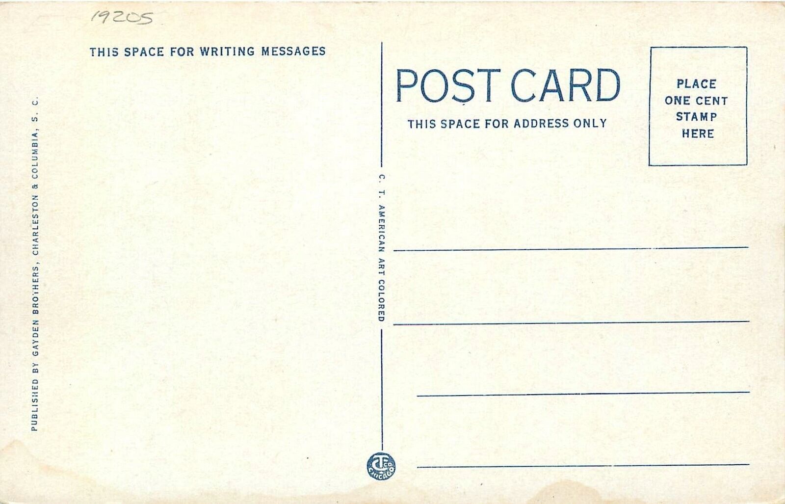 Postcard 1920s South Carolina Charleston Birdseye People's Bank Teich ...