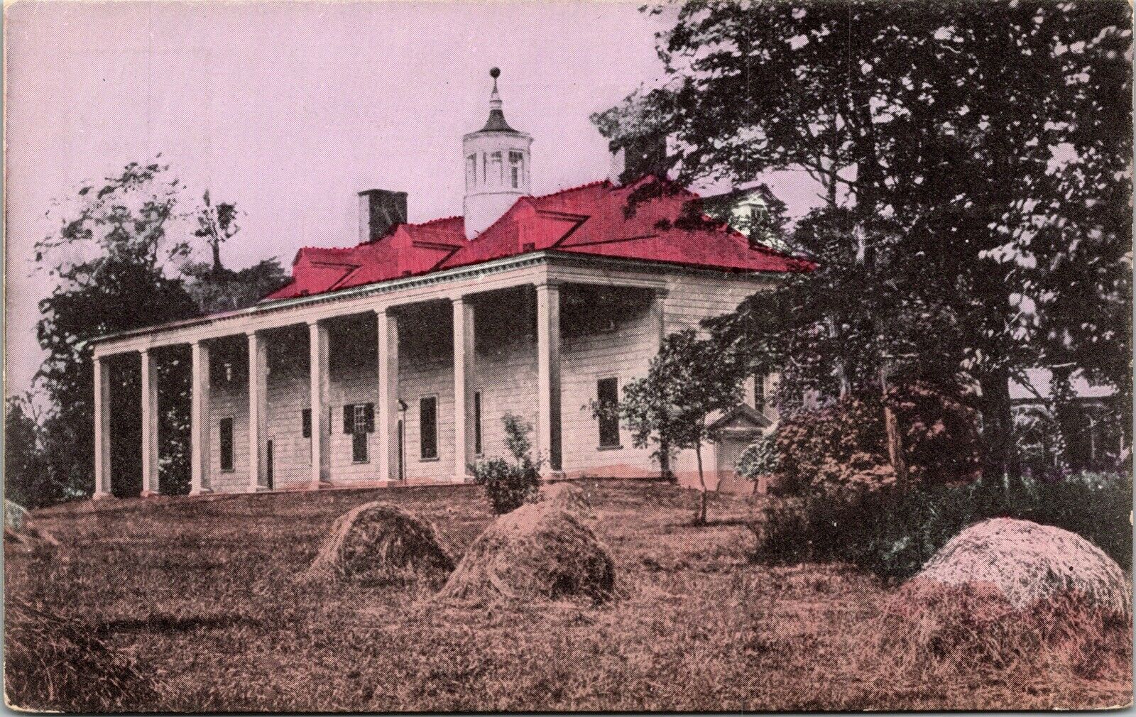 Mt Vernon Home Washington Virginia VA Mansion Postcard Antique DB UNP ...