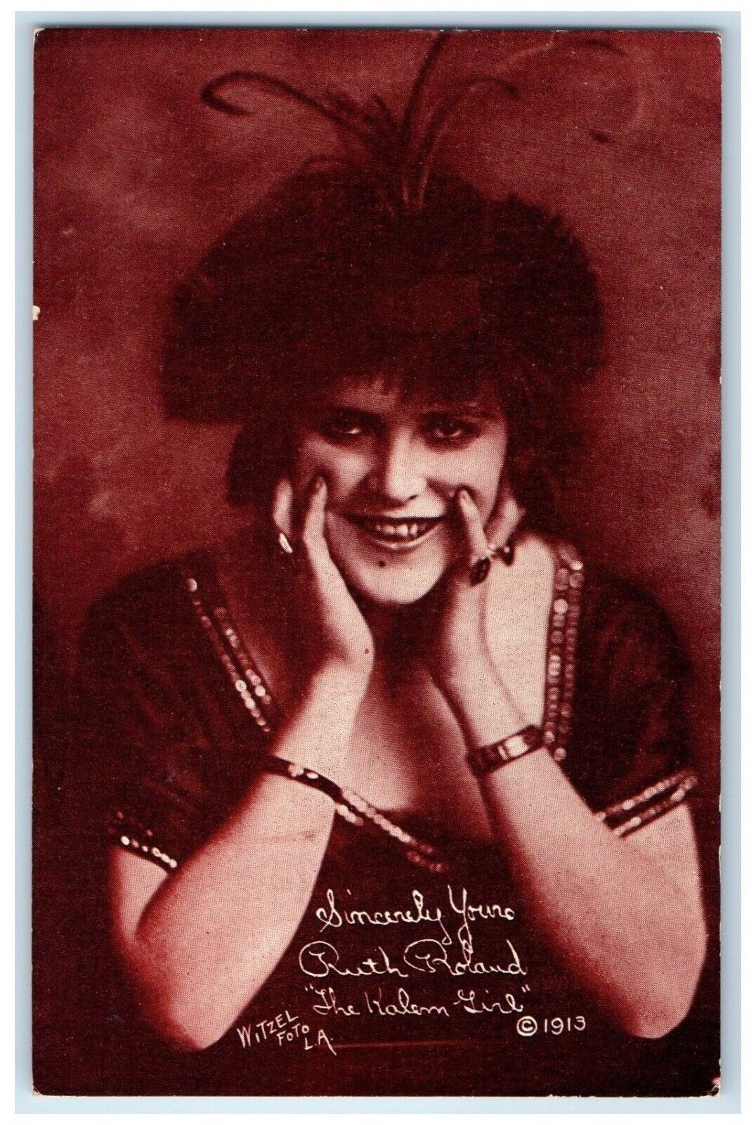 1913 Ruth Roland The Kalem Girl Actress Studio Witzel Unposted Antique ...