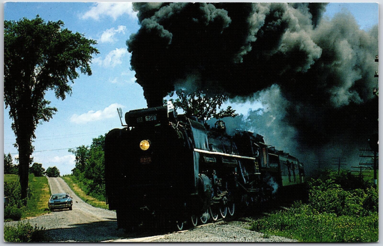 CNR 4-8-4 # 6218 (Class U-2-G MLW 1942) Had Elephant Ears Locomotive ...