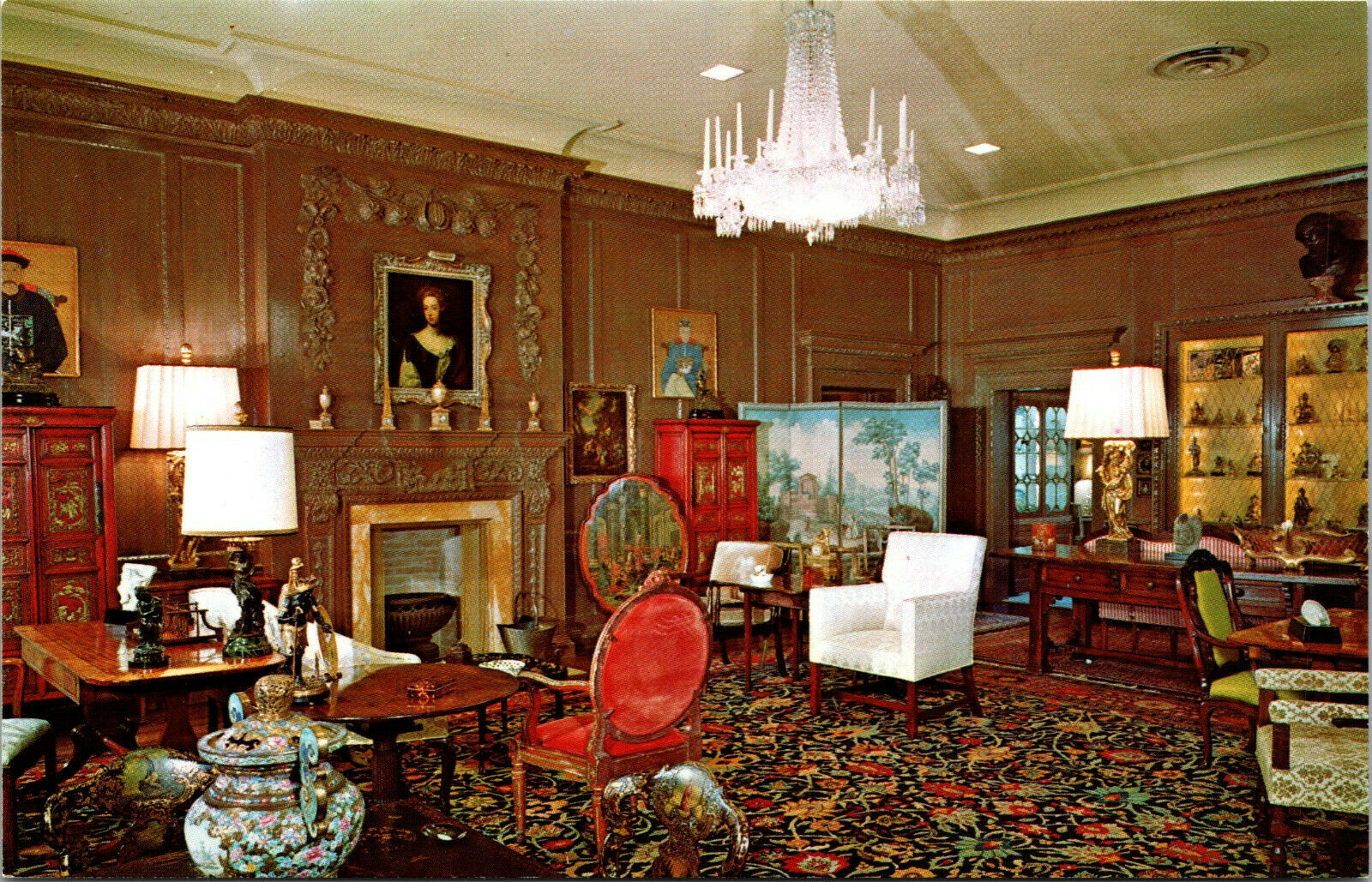Vtg Edward Dean Museum of Decorative Arts Beaumont English Pine Room CA ...