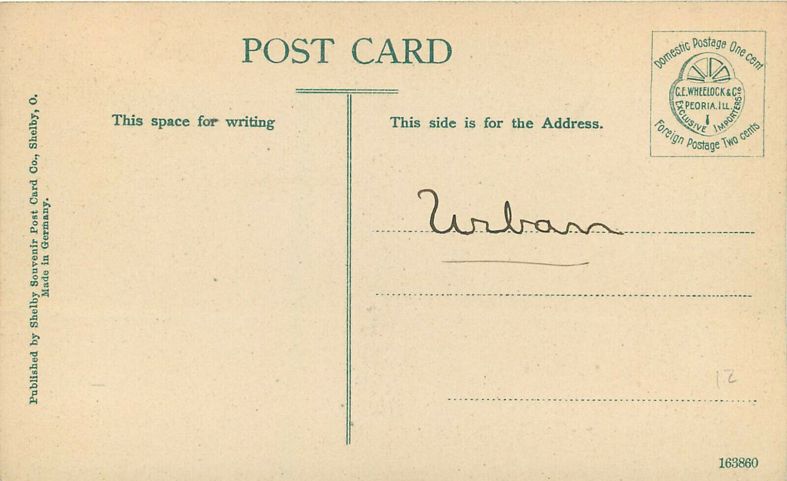 Wheelock Postcard Main Street East From Big 4 Railroad Station Shelby ...