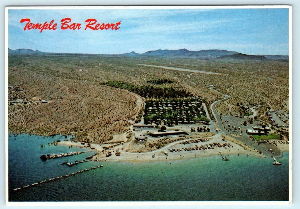 TEMPLE BAR, Arizona AZ ~ Aerial TEMPLE BAR RESORT Lake Mead - 4"x6 ...