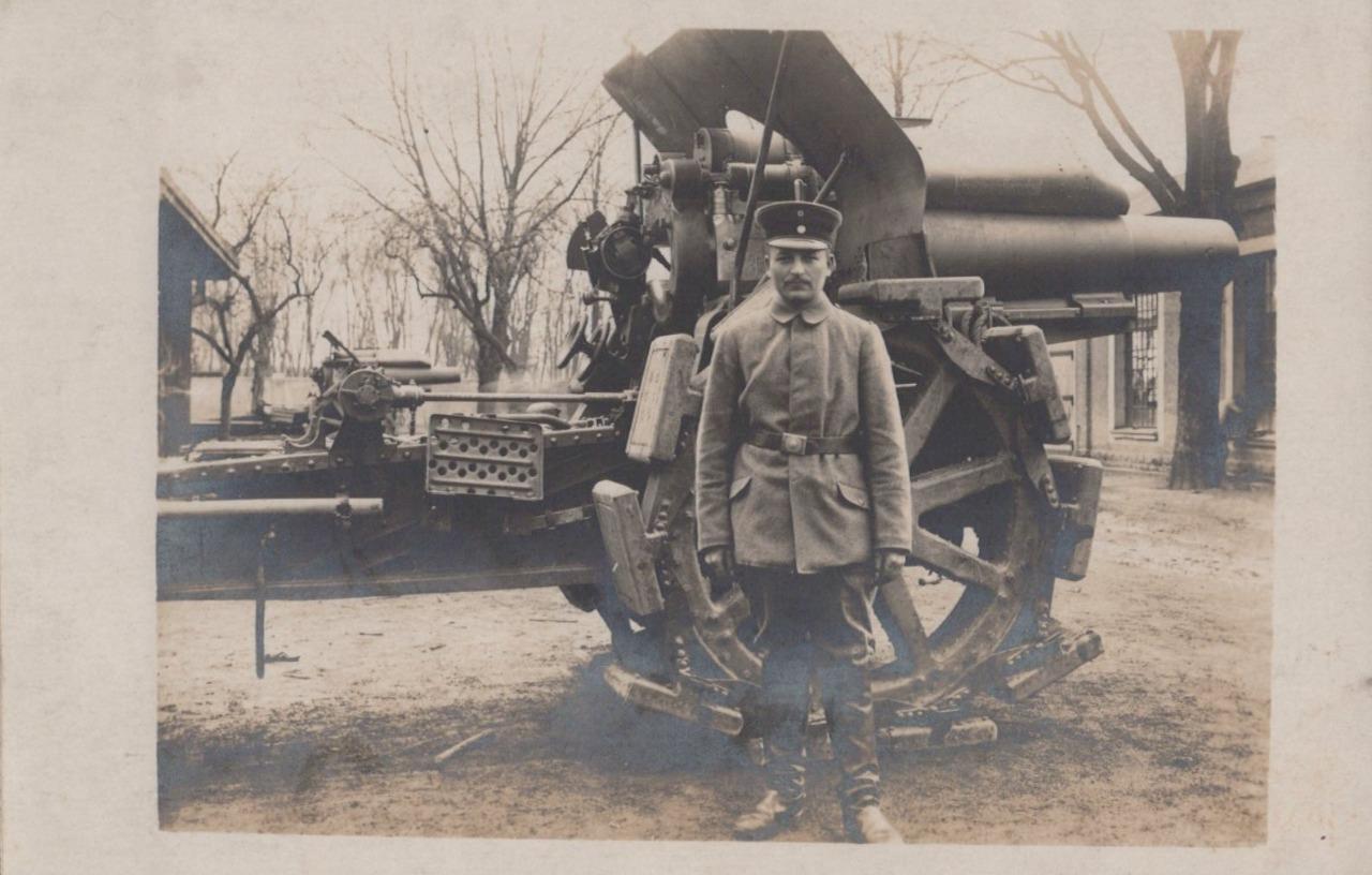 Rppc Flanders Belgium Soldier GUN WW1 Military Real Photo Postcard (C ...
