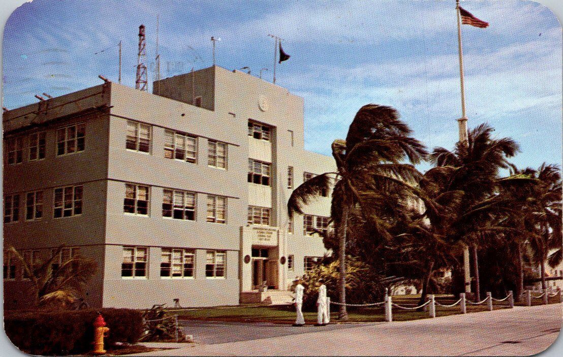Florida Key West Administration Building At U S Naval Base 1953 ...