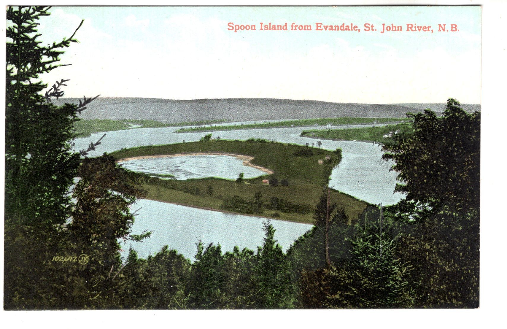Spoon Island from Evandale, St John River, New Brunswick | Canada - New ...