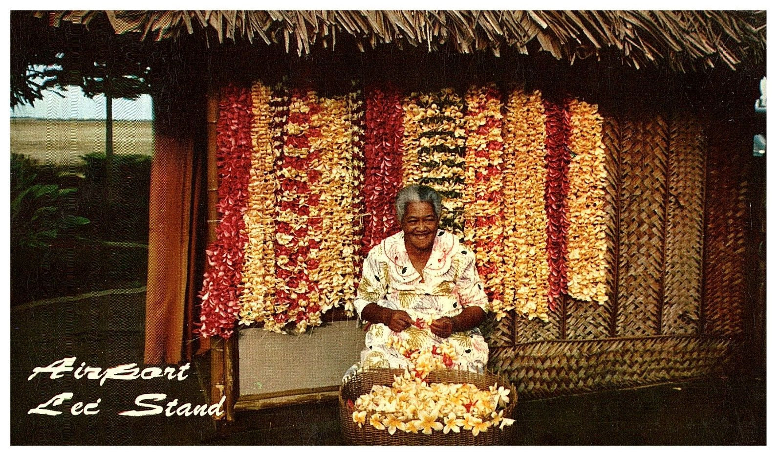 Lei Stand At The Honolulu International Airport Hawaii Postcard Posted ...