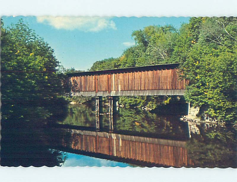 Pre-1980 COVERED BRIDGE Hillsborough Hillsboro - Near Concord NH H7666 ...