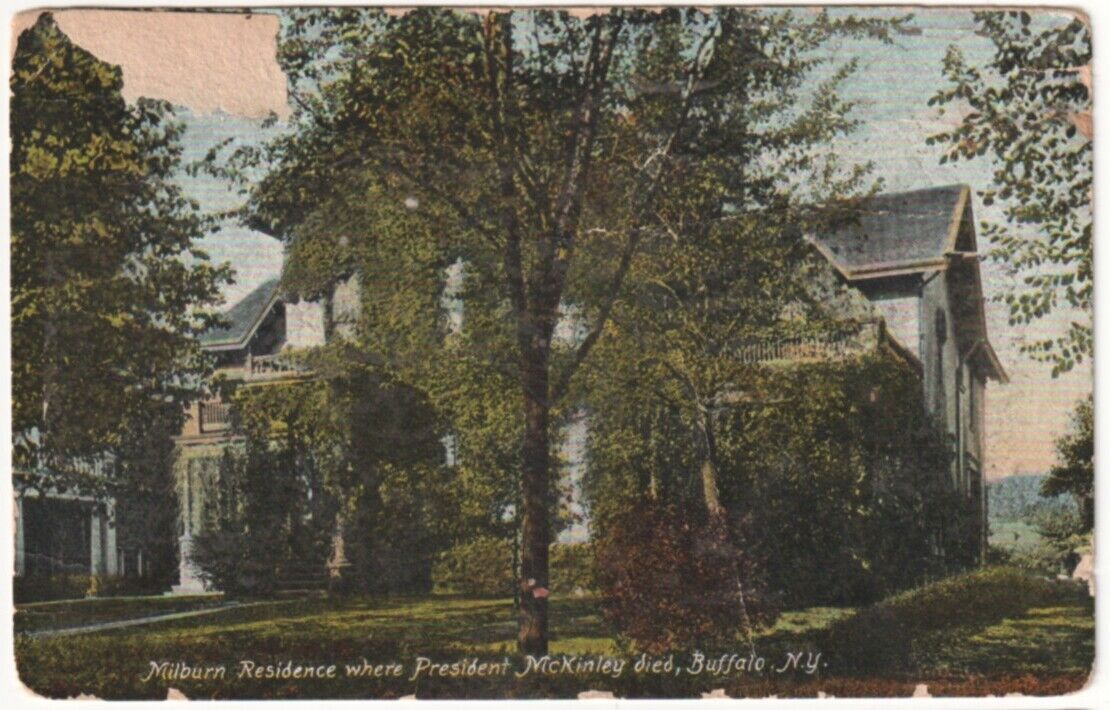 Milburn Residence, Where President McKinley Died, Buffalo NY, 1921 ...