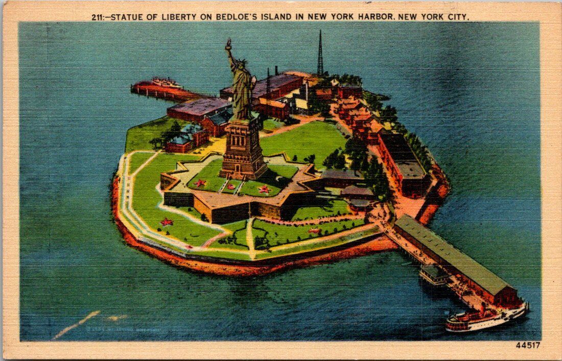New York City Statue Of Liberty 1946 | United States - New York - New ...