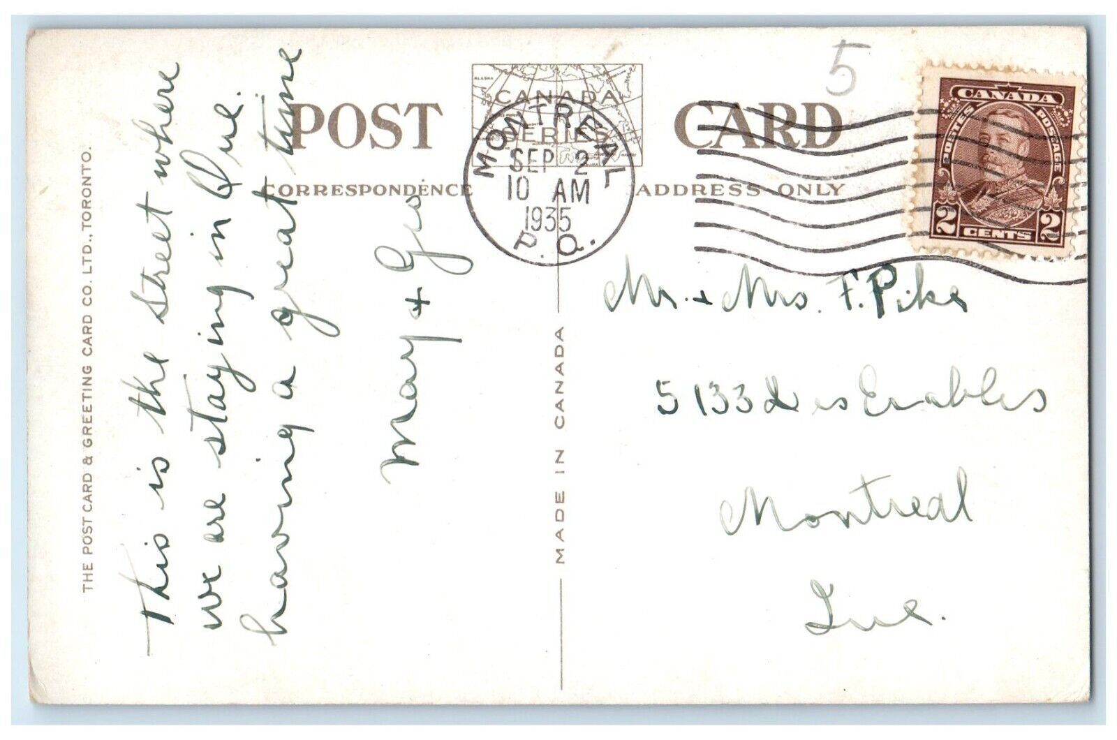 1935 Car Passing Where Montgomery Fell Quebec Canada Vintage Posted ...