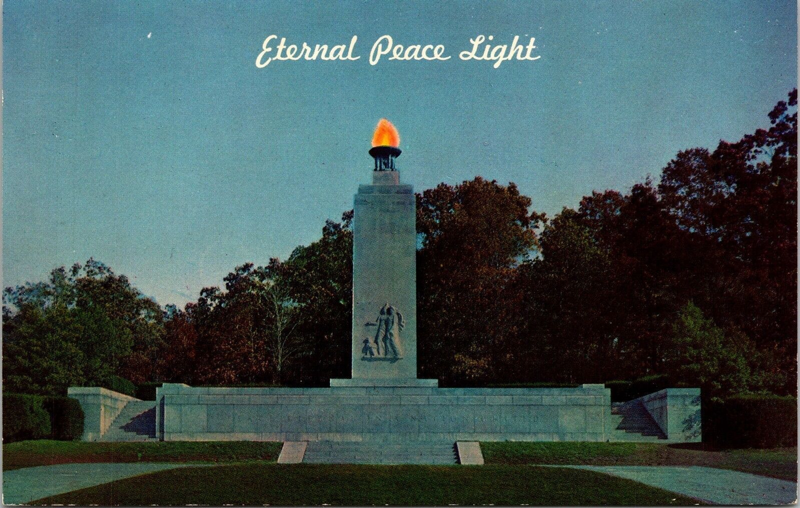 Eternal Peace Light Memorial Franklin D Roosevelt Postcard VTG UNP ...