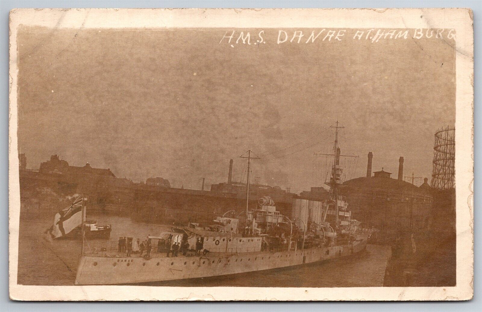Military Ship HMS Danae 1918-1944 Royal Navy UK C1920s Postcard AA1 ...