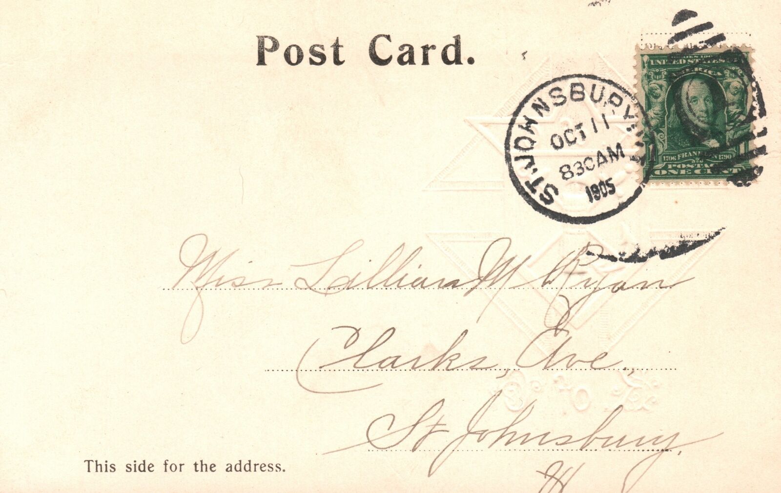 Vintage Postcard 1905 K Of C Symbol Knights of Columbus Spiritual ...