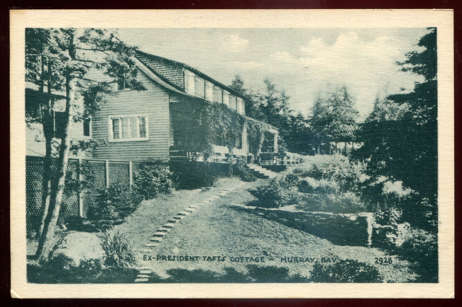 h2165 - MURRAY BAY Quebec Postcard 1930s Ex President Taft's Cottage ...