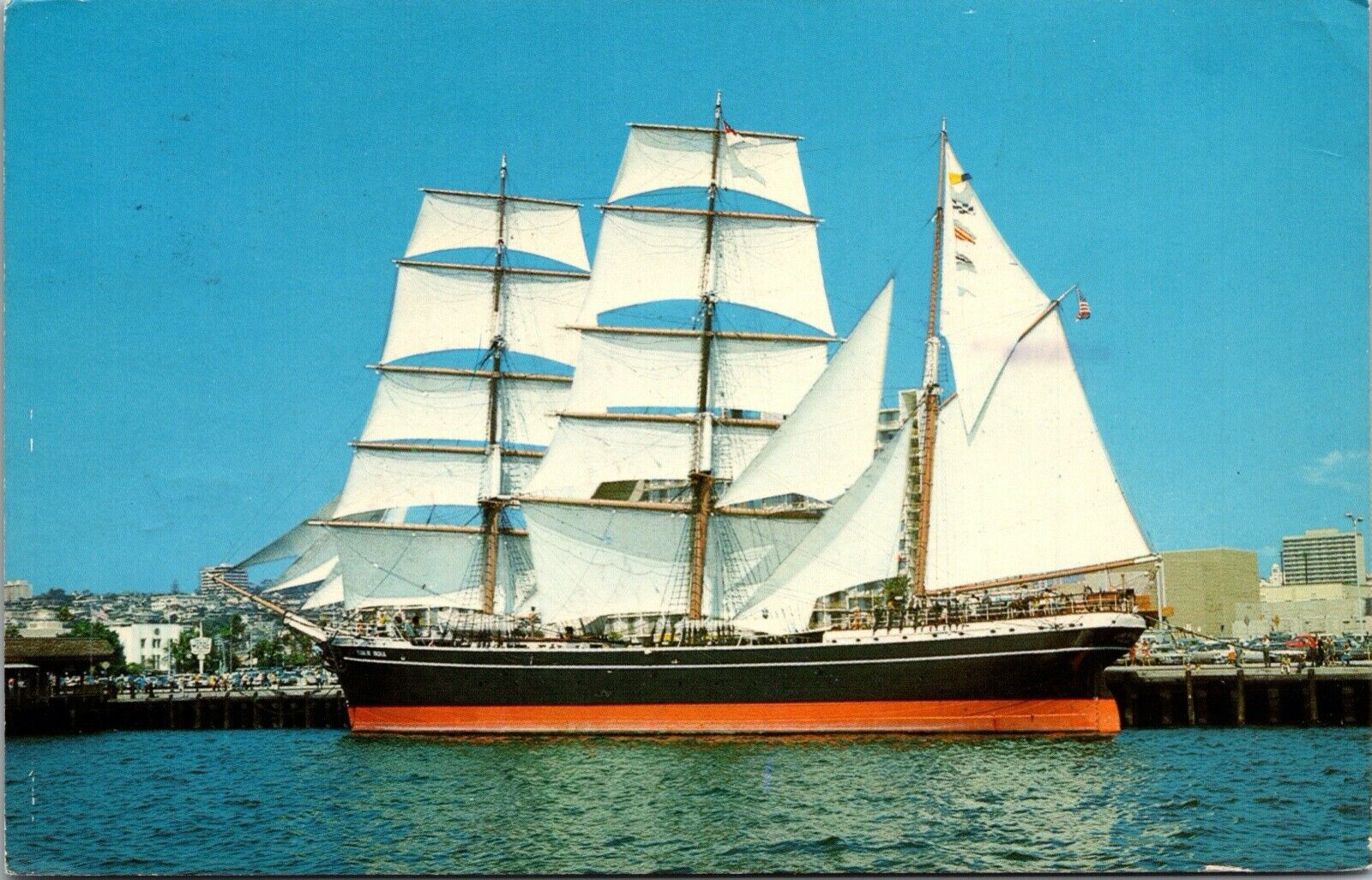 Postcard The Star of India Maritime Ship Museum in San Diego California ...