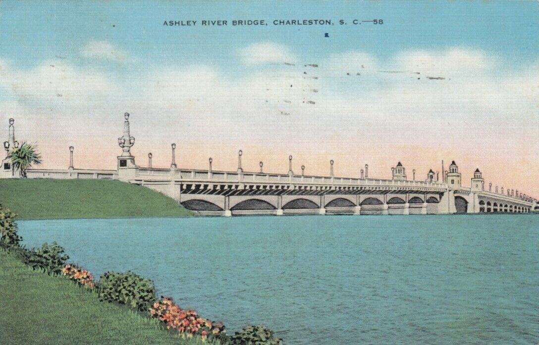 CHARLESTON, South Carolina, PU-1940; Ashley River Bridge | United ...