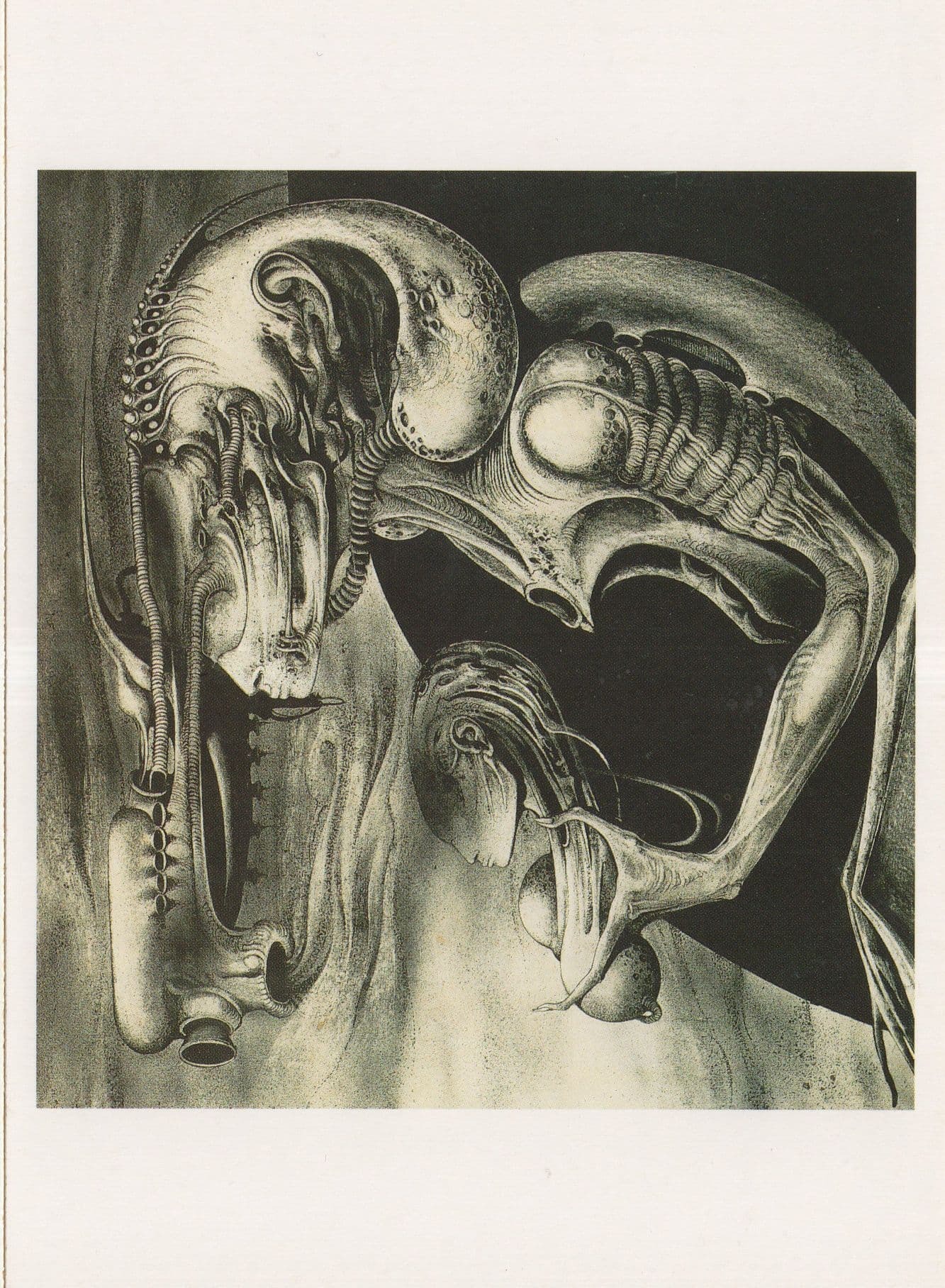 Hans Giger Robot Woman With Child 1960s Swiss Painting Postcard ...