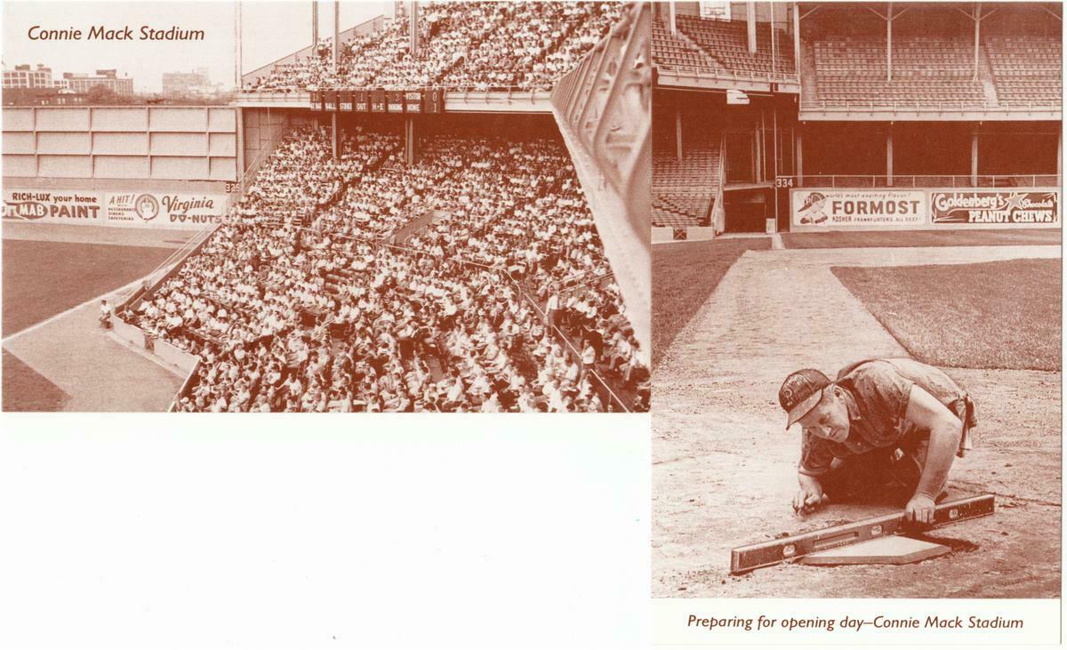 Philadelphia Connie Mack Stadium Repro Postcards by Vic Pallos | Topics ...