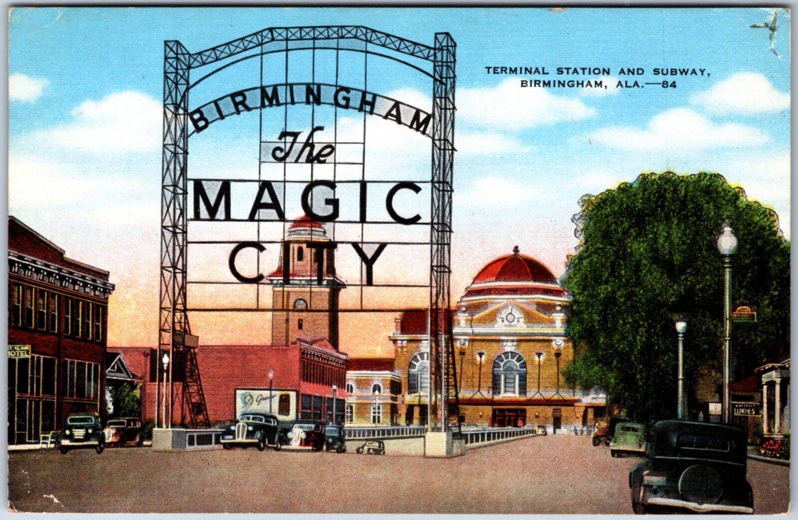 Vintage Postcard Railway Terminal and Subway at Birmingham Alabama ...